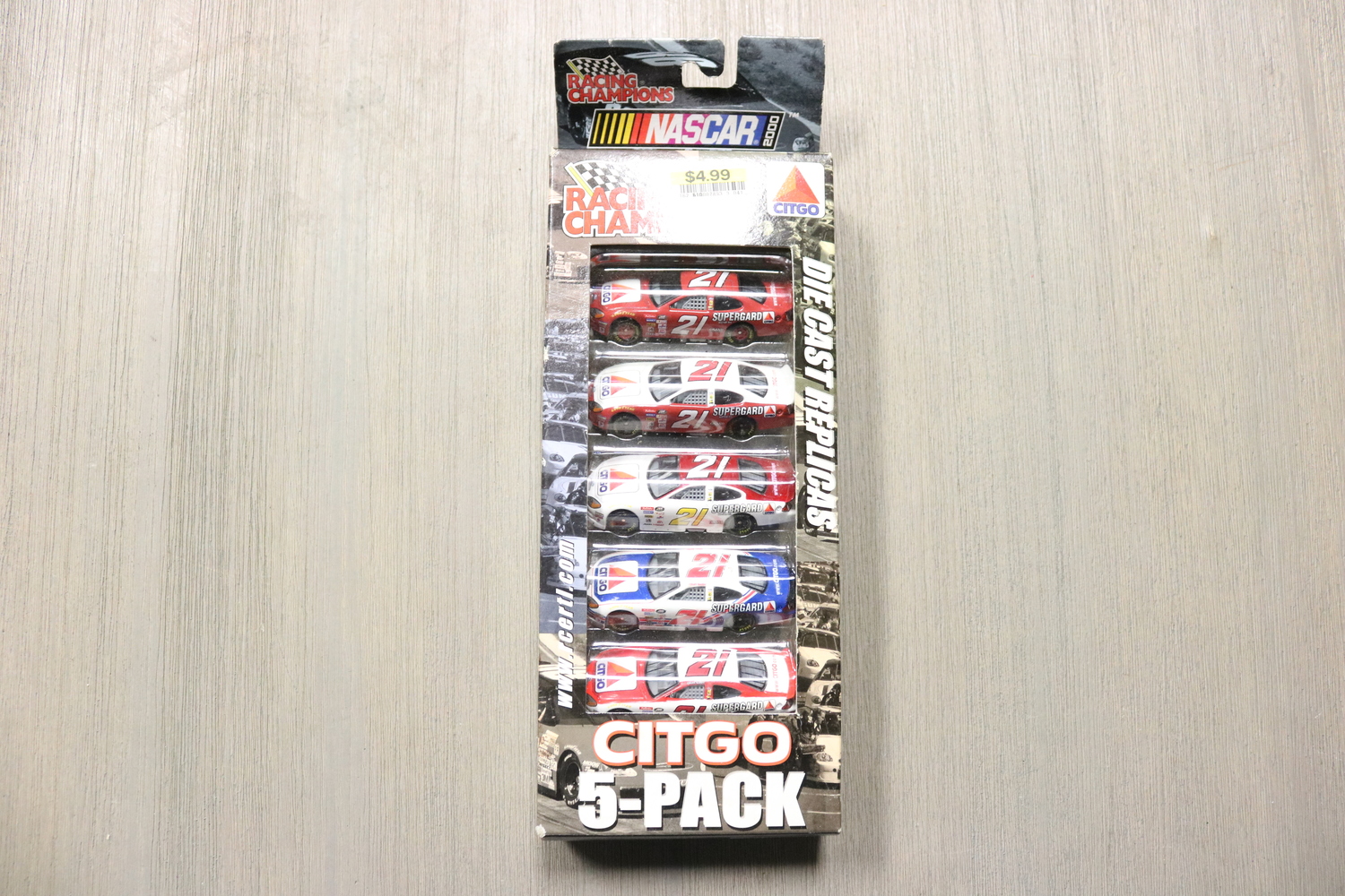 Nascar 2000 Racing Champions Die Cast CITGO 5 Car Pack #21 Super Gard ...