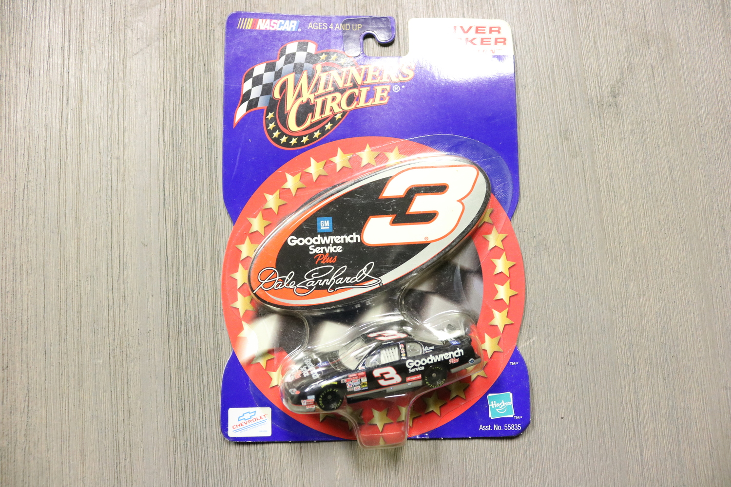 WINNER'S CIRCLE NASCAR EARNHARDT #3 DRIVER STICKER COLLECTION" DIE-CAST ...