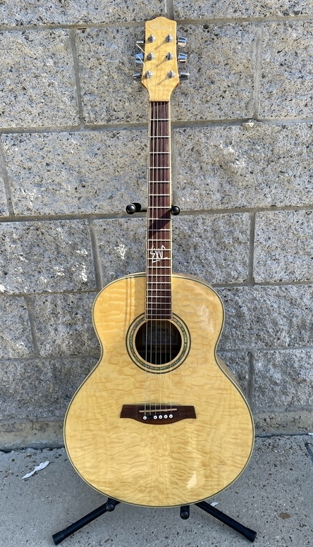 Ibanez EW20QMBBD1201 Quilted Maple Jumbo Acoustic Guitar | USA Pawn
