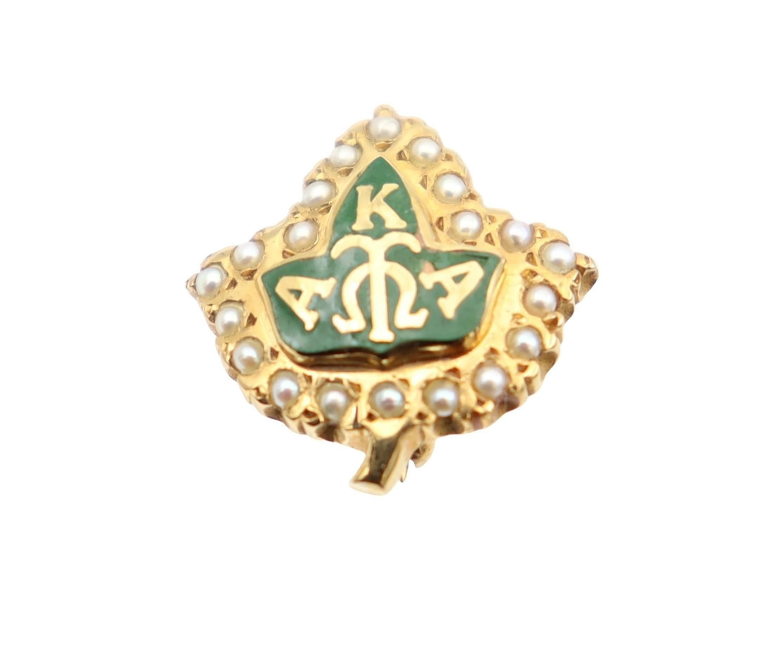 Vintage Alpha Kappa Alpha Sorority Fraternity Greek Pin 10K Gold ...