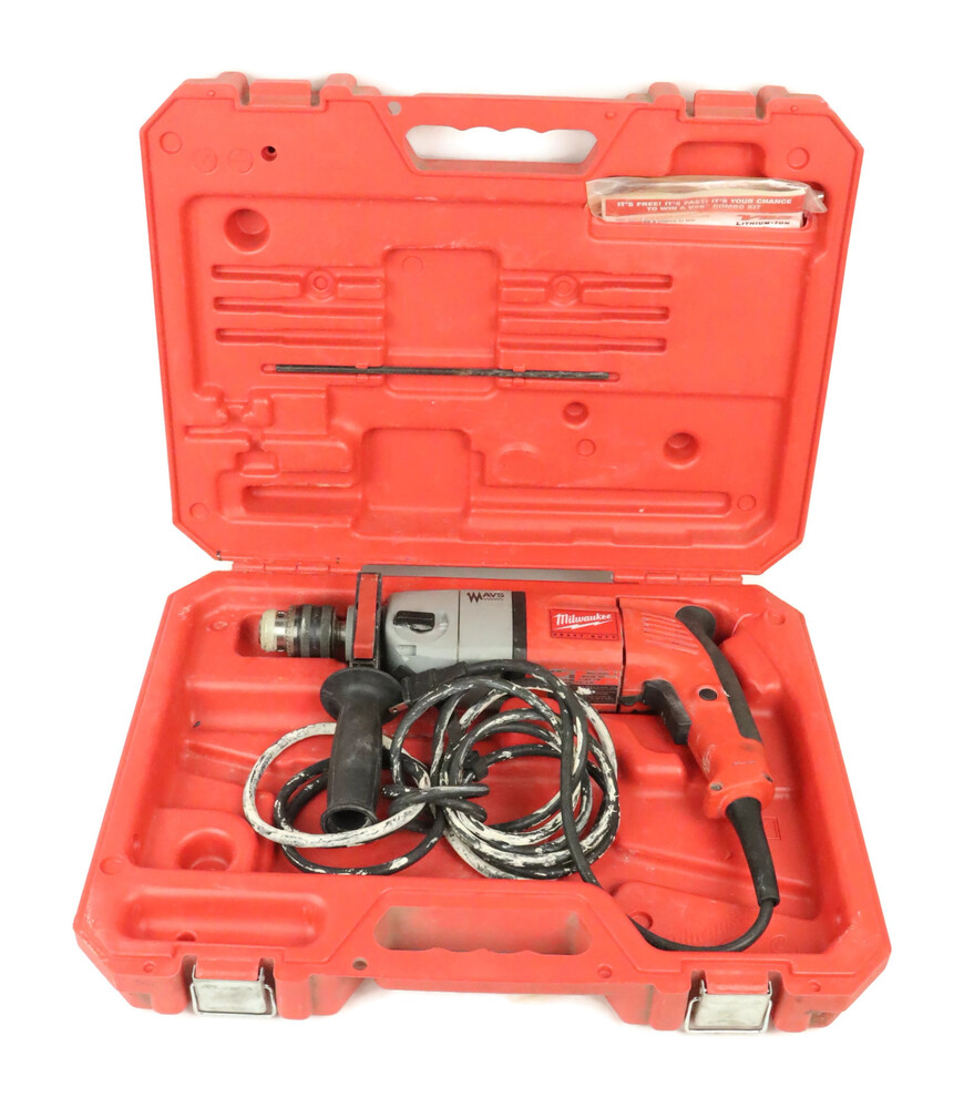 Milwaukee Heavy Duty 1/2" Hammer Drill 9 Amp 5380-21 with Hard Case ...