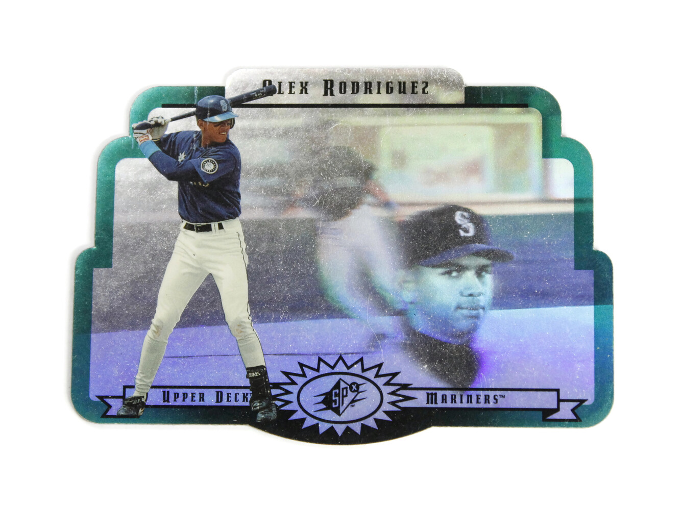 1996 Upper Deck SpX Alex Rodriguez #57 Hologram Die-Cut Seattle ...