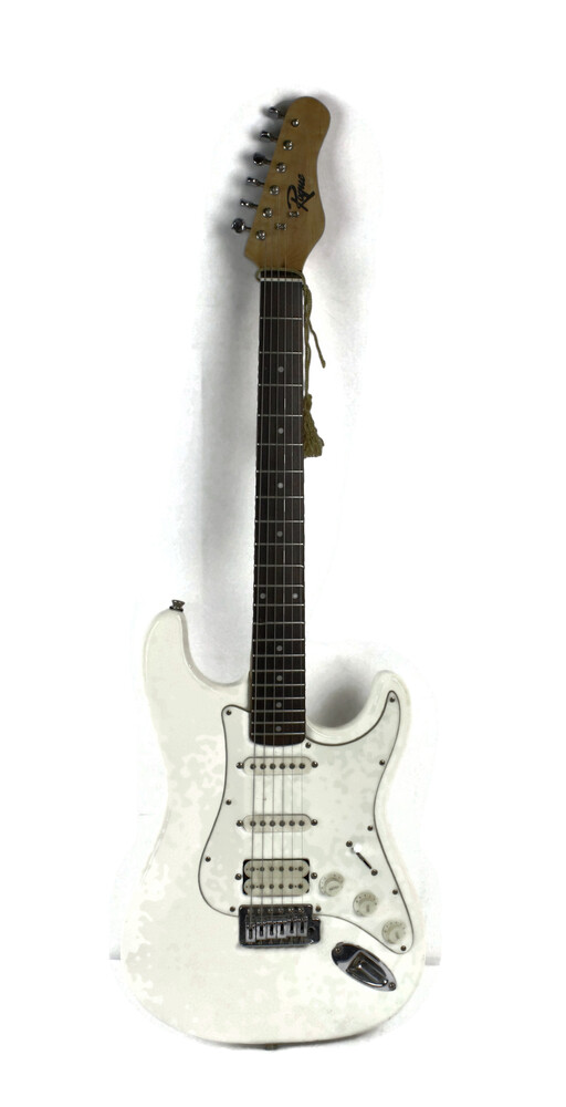 Rogue Stratocaster Solid Body Electric Guitar - White | USA Pawn