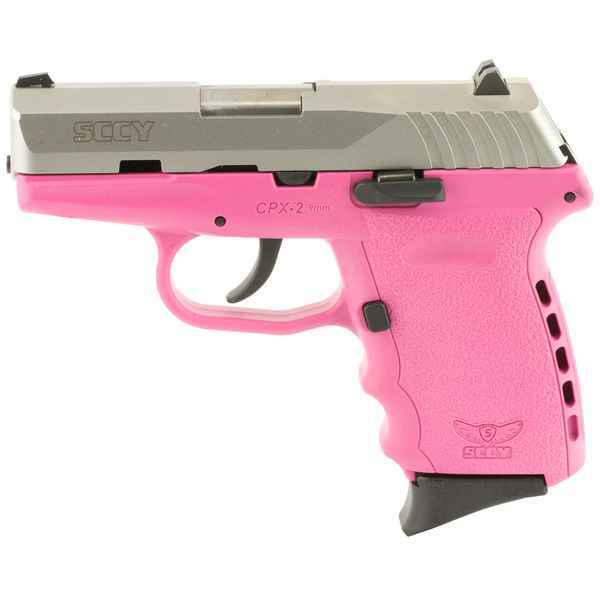 SCCY CPX-2 9MM Semi Automatic Pistol- Pink/Stainless | USA Pawn