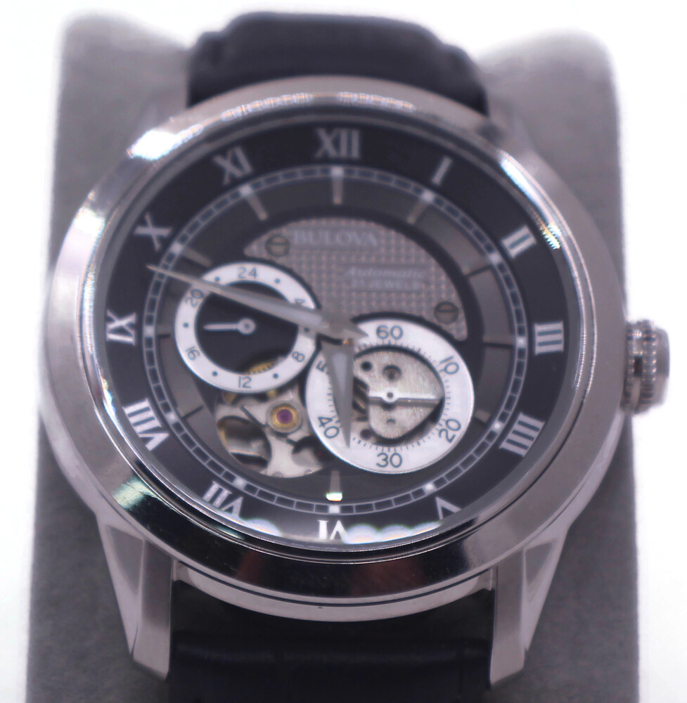Bulova Men's Watch Classic Skeleton Open Heart Automatic | USA Pawn