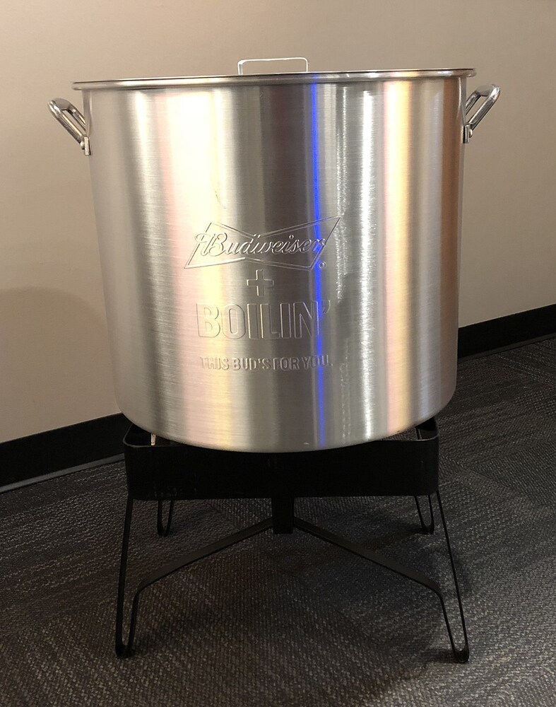 Budweiser Buds 'n Boil 16 Gallon Crawfish Boiling Pot with Basket ...