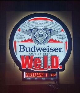 Budweiser We ID 301189036 LED Clock | USA Pawn