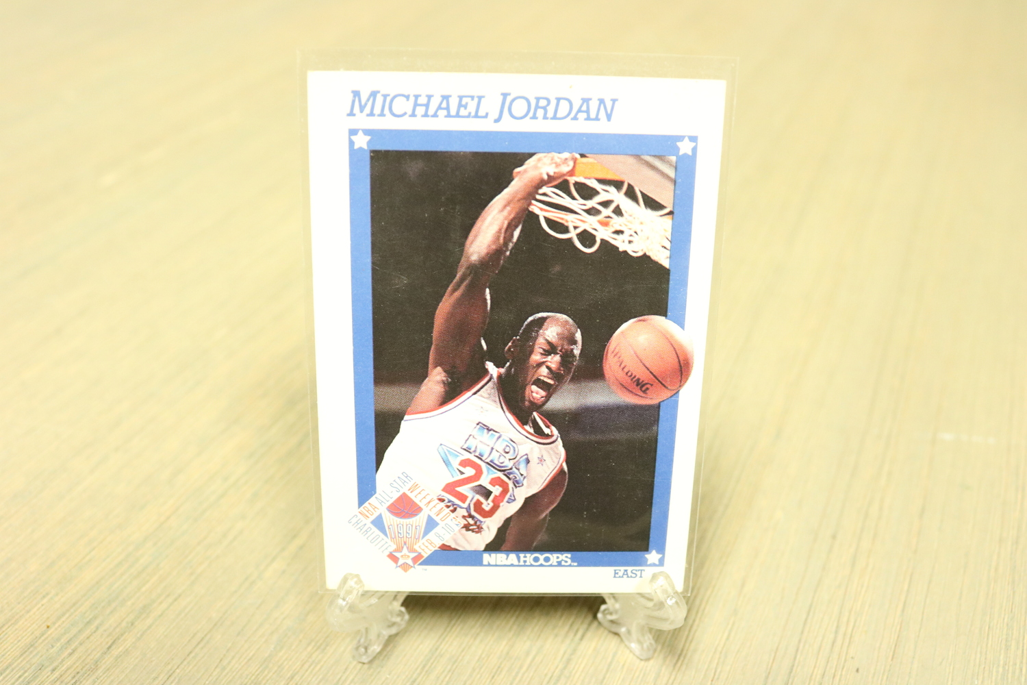 1991-1992 NBA Hoops Michael Jordan Basketball Card All Star #253 ...