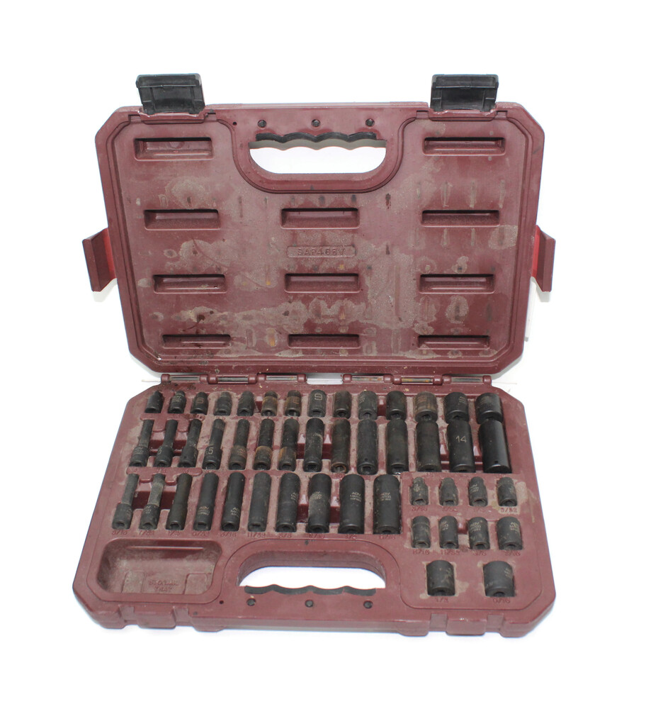 MATCO SAP486V 1/4" Drive 48pc. SAE Metric Shallow Deep Impact Socket ...