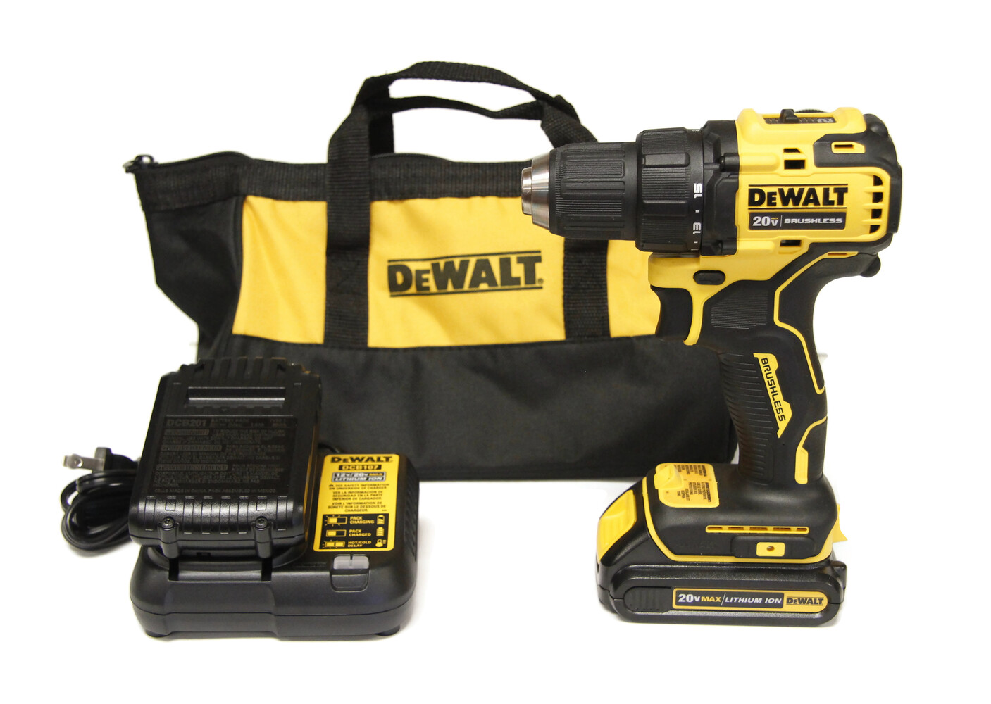 Dewalt DCD708 20V Max 1/2" Atomic Compact 2 Speed Brushless Drill ...