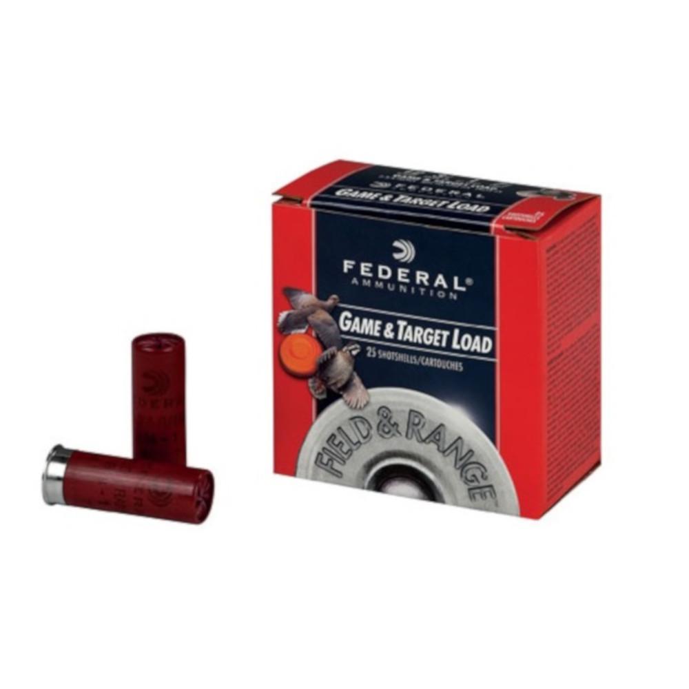 Federal Field & Range Game & Target Ammo 12 Gauge 2-3/4" 1oz #8 Shot ...