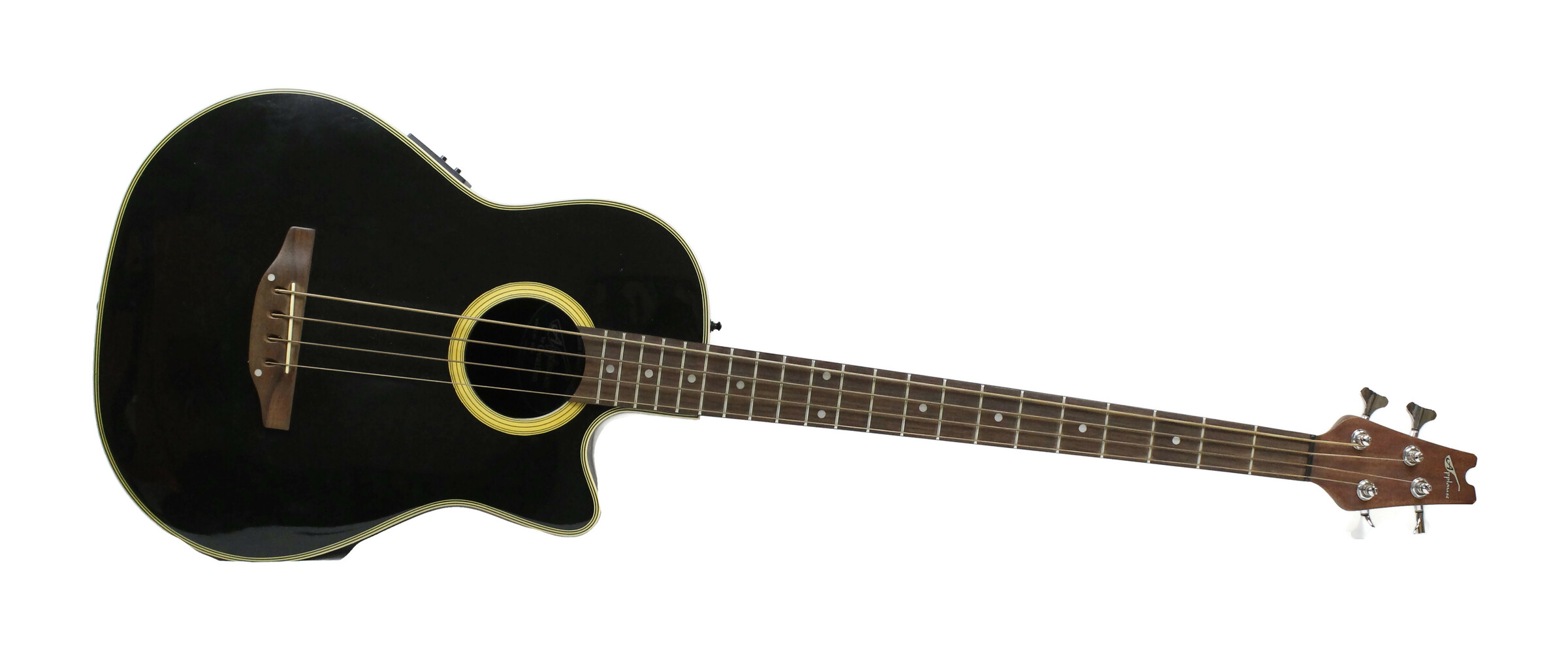 Applause by Ovation AE40 Acoustic Electric 4 - String Bass Guitar Black ...