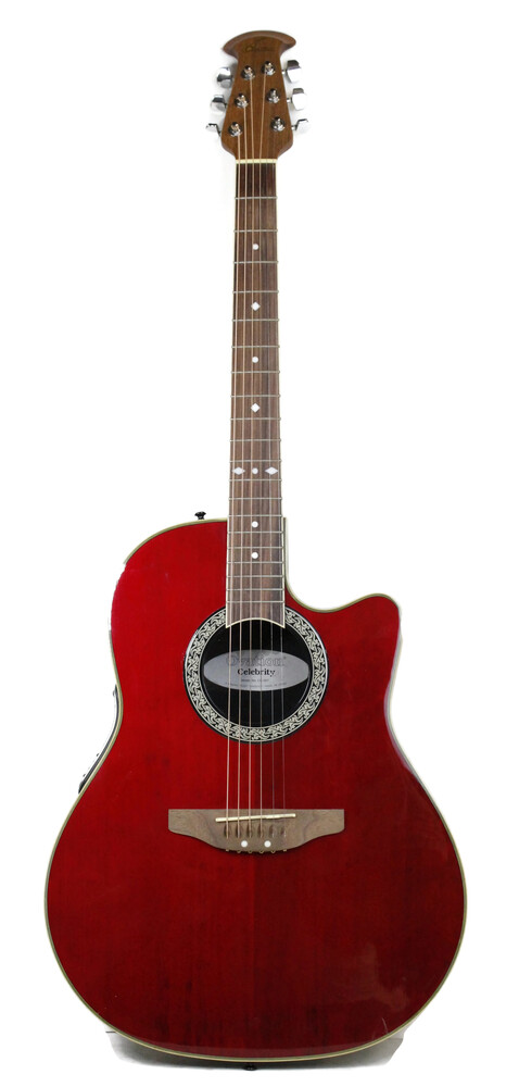 Ovation Celebrity CC057 Acoustic Electric Guitar Shallow Bowl Red ...