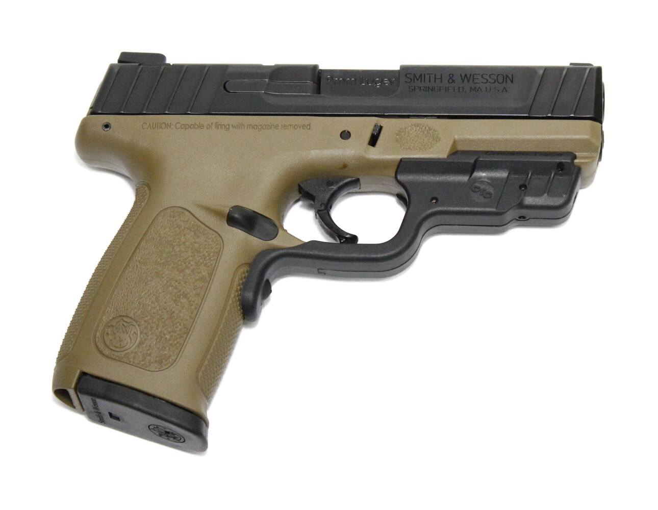 Smith & Wesson SD9 Semi - Automatic 9mm Handgun With Crimson Trace ...