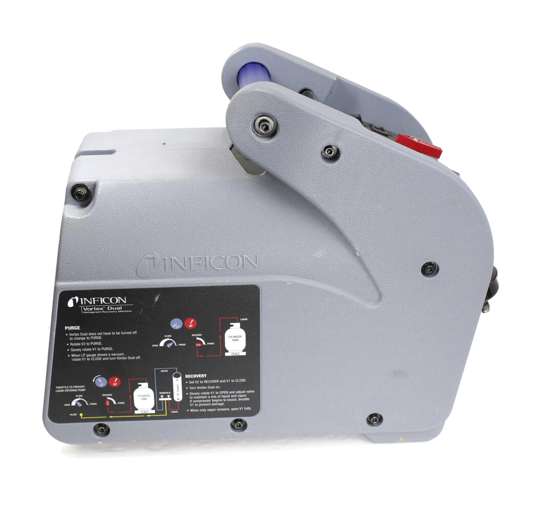 Inficon 714-202-G1 120V 1HP Vortex Dual HVAC Refrigerant Recovery ...