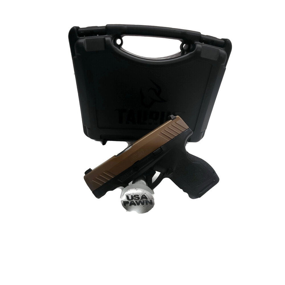 Taurus GX4 Semi Auto 9mm Tan Slide Semi Auto Pistol W/ Original Hard ...