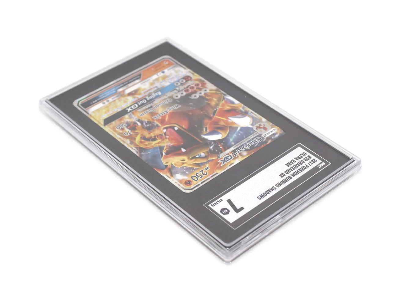 SGC Graded 7 2017 Pokemon Burning Shadows #20 Charizard GX Ultra Rare ...