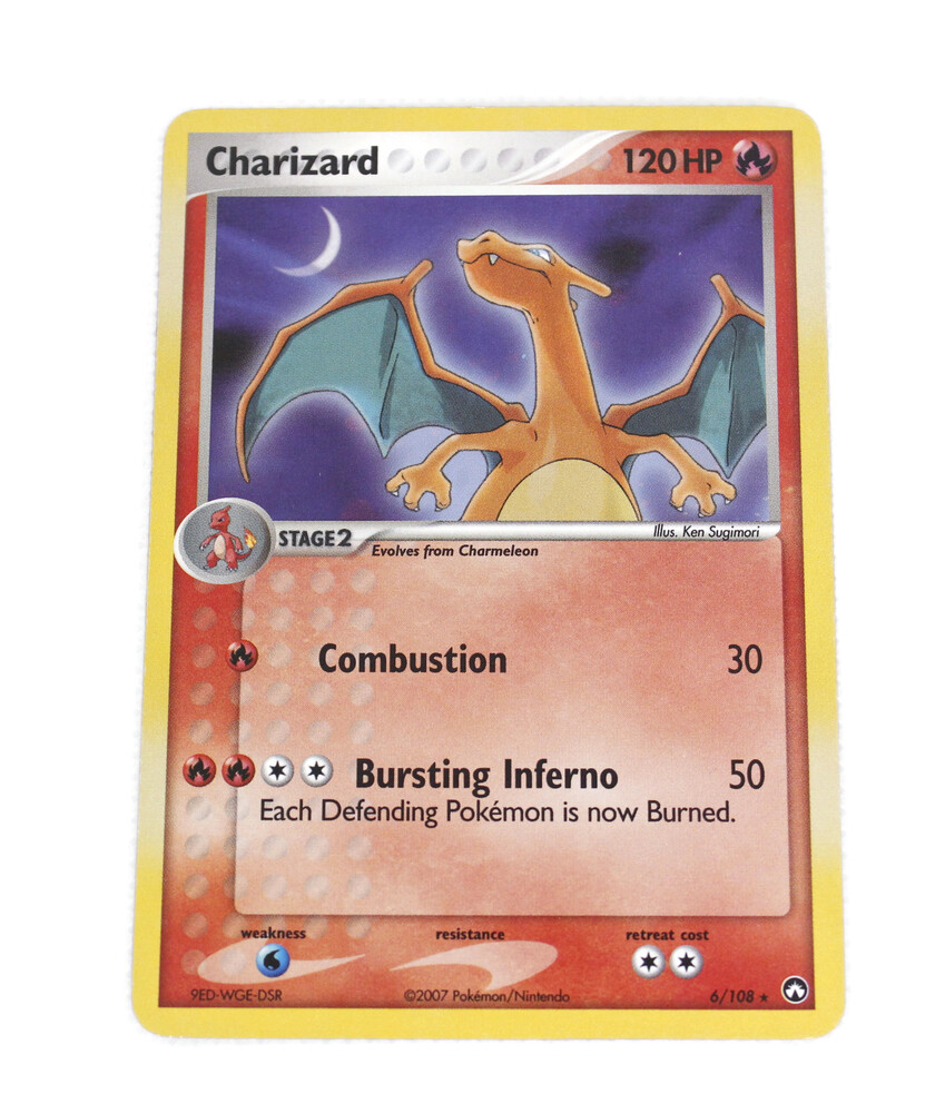 Charizard 6/108 2007 9ED-WGE-DSR Pokemon Trading Card Rare Holographic ...