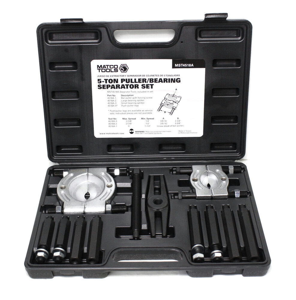 Matco Tools MST4518A Bearing Puller / Separator Kit 2 Inch and 3 Inch ...