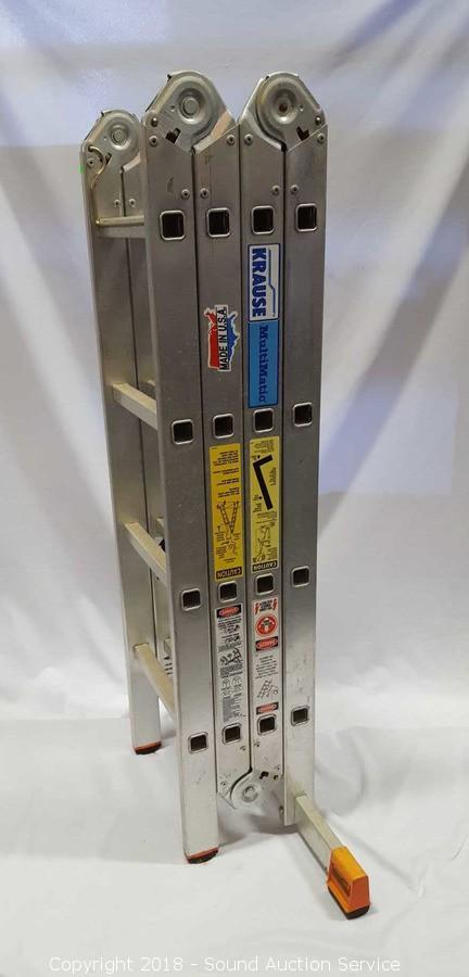Krause 121499 Multi Purpose Aluminum Ladder- Pic for Reference | USA Pawn