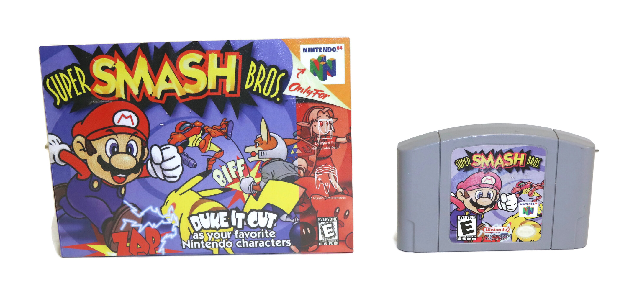 Authentic N64 Nintendo 64 Super Smash Bros. Video Game Cartridge W ...