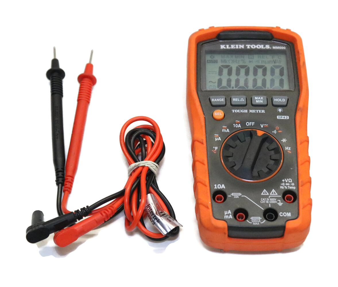 Klein Tools MM600 Auto-Ranging Digital Multimeter 1000V Electrical Test ...