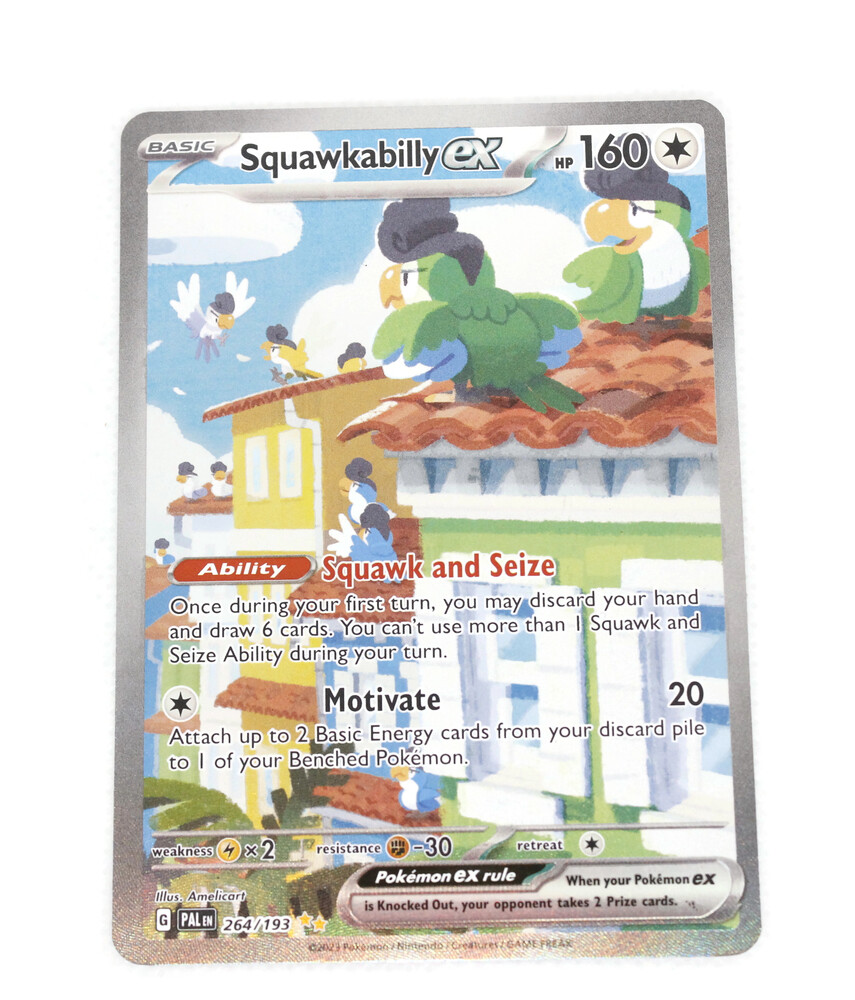 Squawkabilly ex - 264/193 - SV02: Paldea Evolved (SV02) Pokemon Trading ...