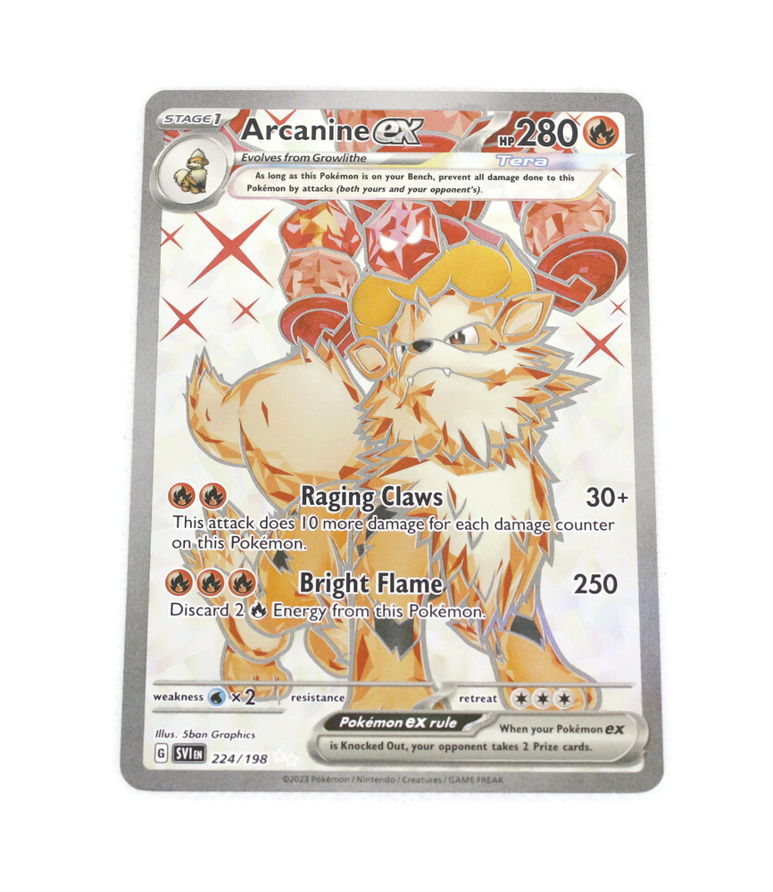 Arcanine ex - 224/198 - SV01: Scarlet & Violet Base Set Pokemon Trading ...