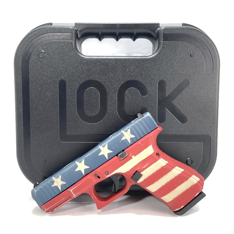 Glock 19 Gen 5 USA Flag 9mm Cal. Semi-Automatic Pistol | USA Pawn