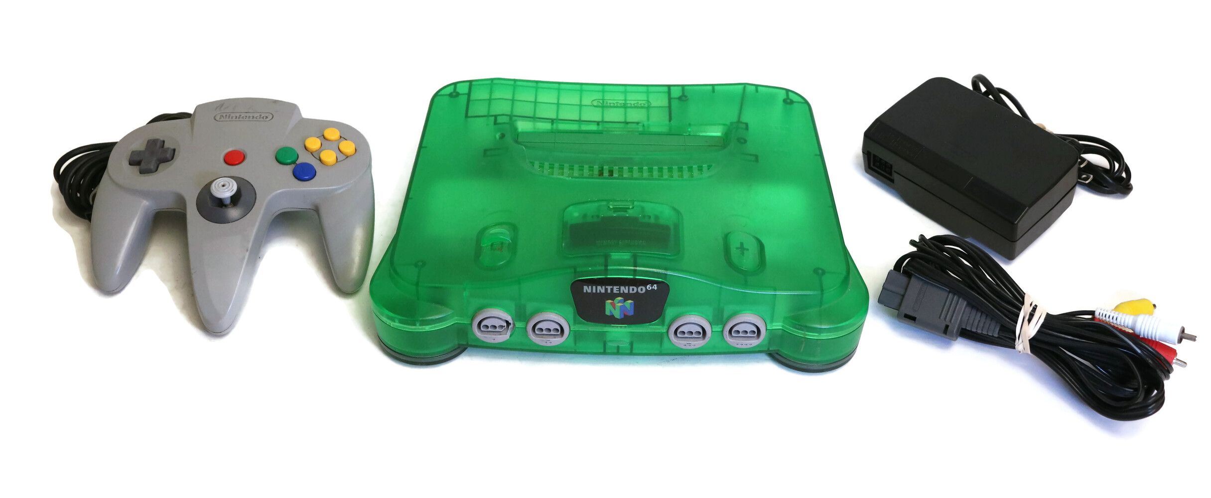 Authentic Jungle Green Nintendo 64 N64 Video Game Console System NUS ...