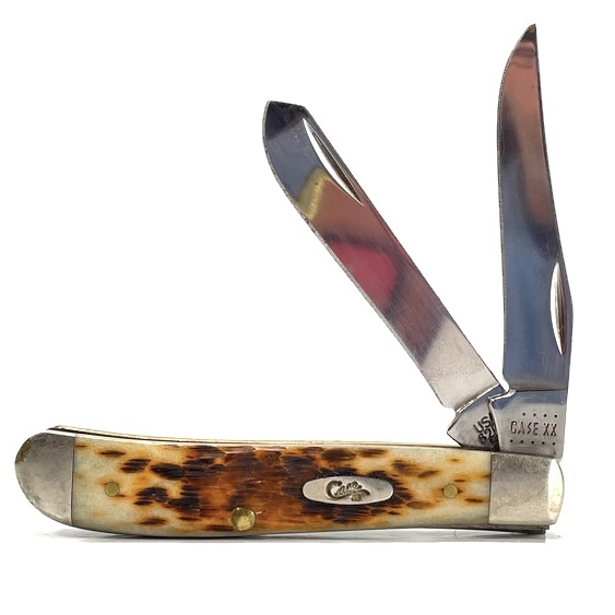 Case 6207 SS Amber Bone Mini Trapper Pocket Knife | USA Pawn