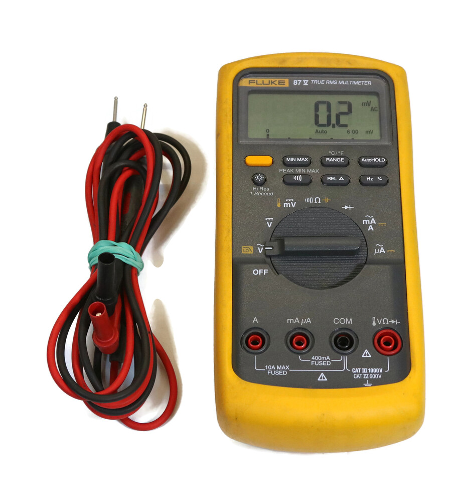 Fluke 87V True RMS Industrial Multimeter Digital Electrical Test Meter ... Fluke 87V True RMS Industrial Multimeter Digital Electrical Test Meter ...