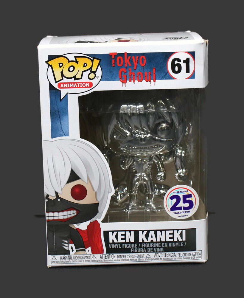 Funko Pop! Tokyo Ghoul Ken Kaneki Silver Chrome Funimation 25th ...