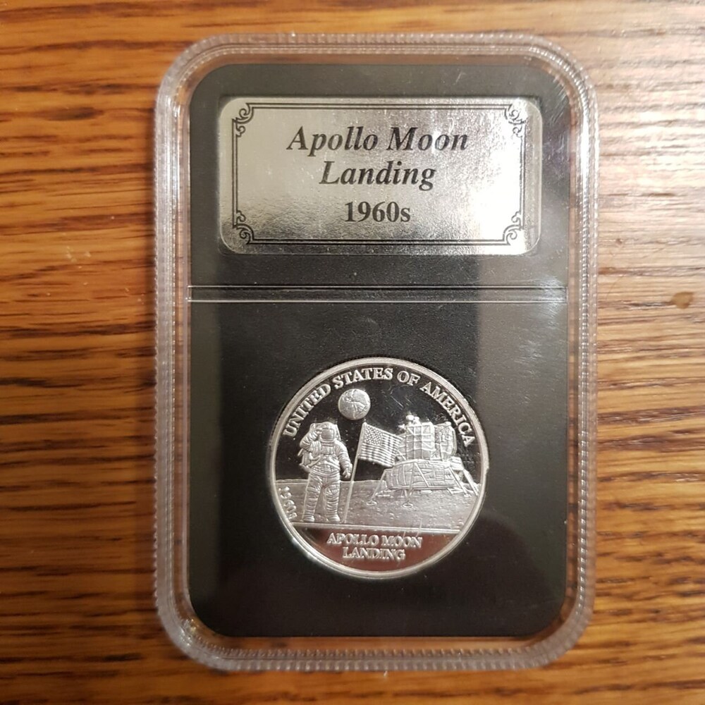 American History Silver Bullion Collection Apollo Moon Landing 1960s ...
