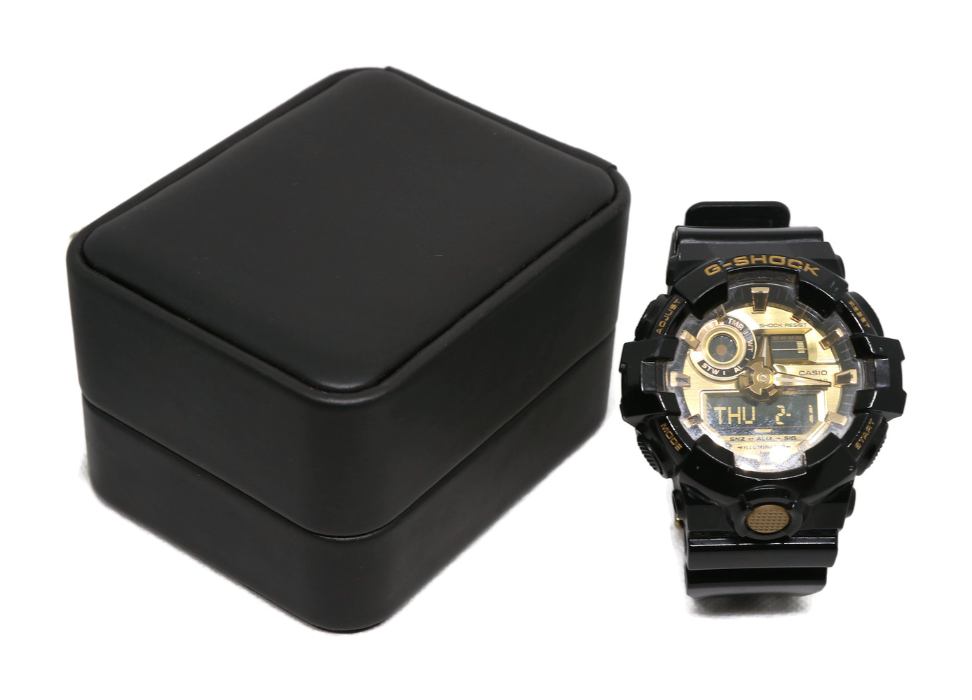 G-Shock 5522 GA-710gb Analog - Digital Men's Wrist Watch Black And Gold ...