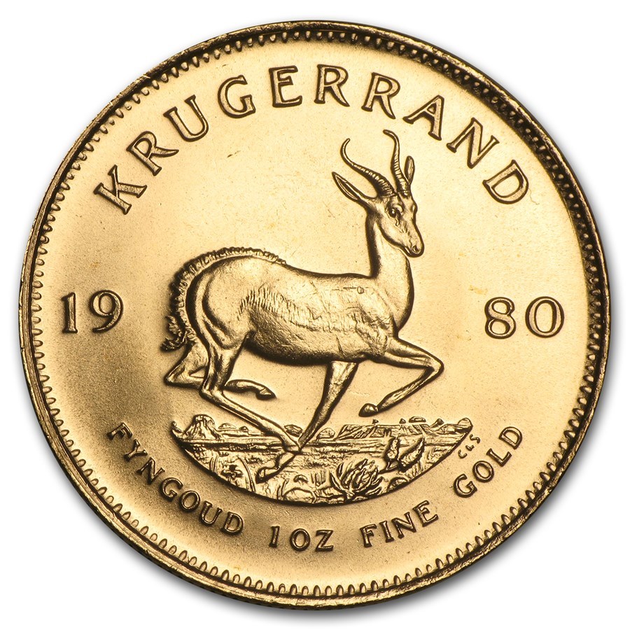 1980 Gold Coin Krugerrand 1OZ Gold Coin | USA Pawn
