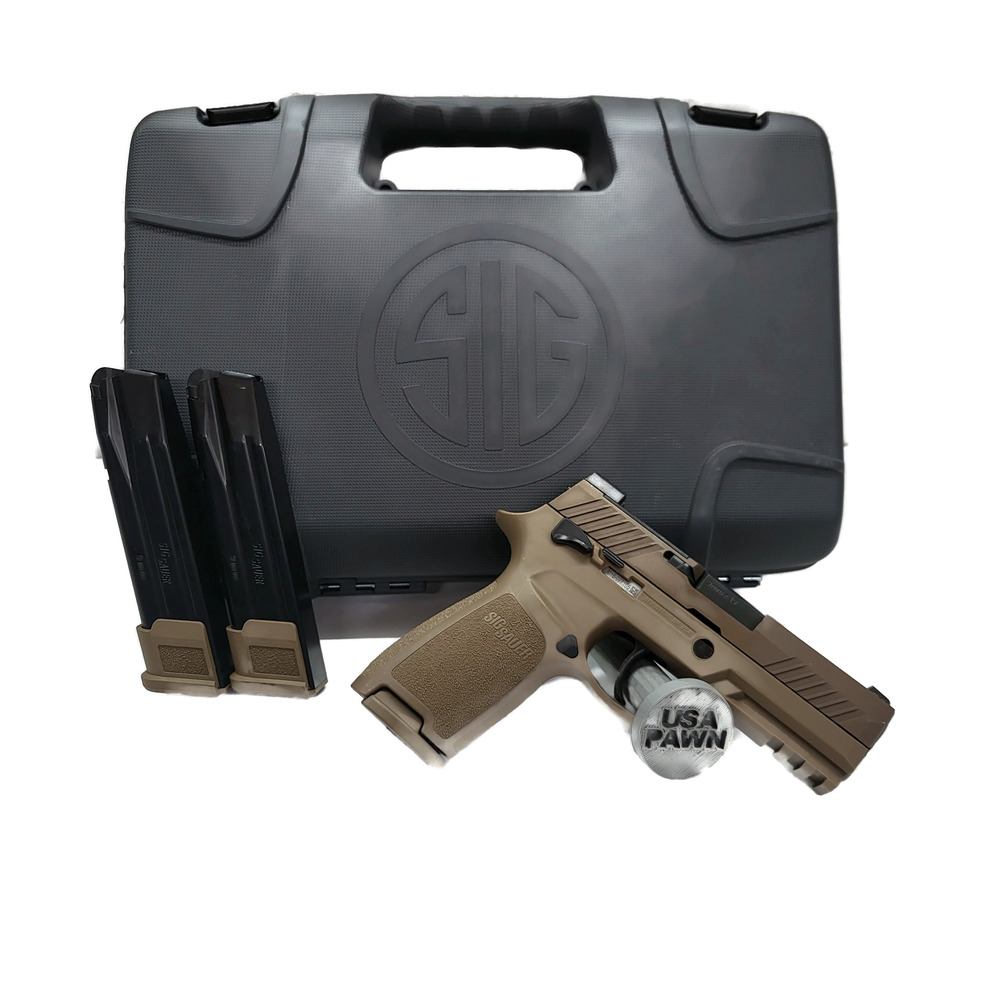 Sig Sauer P320 M18 Optic Ready 9mm Semi Auto Pistol W/ Case & 2 Extra ...