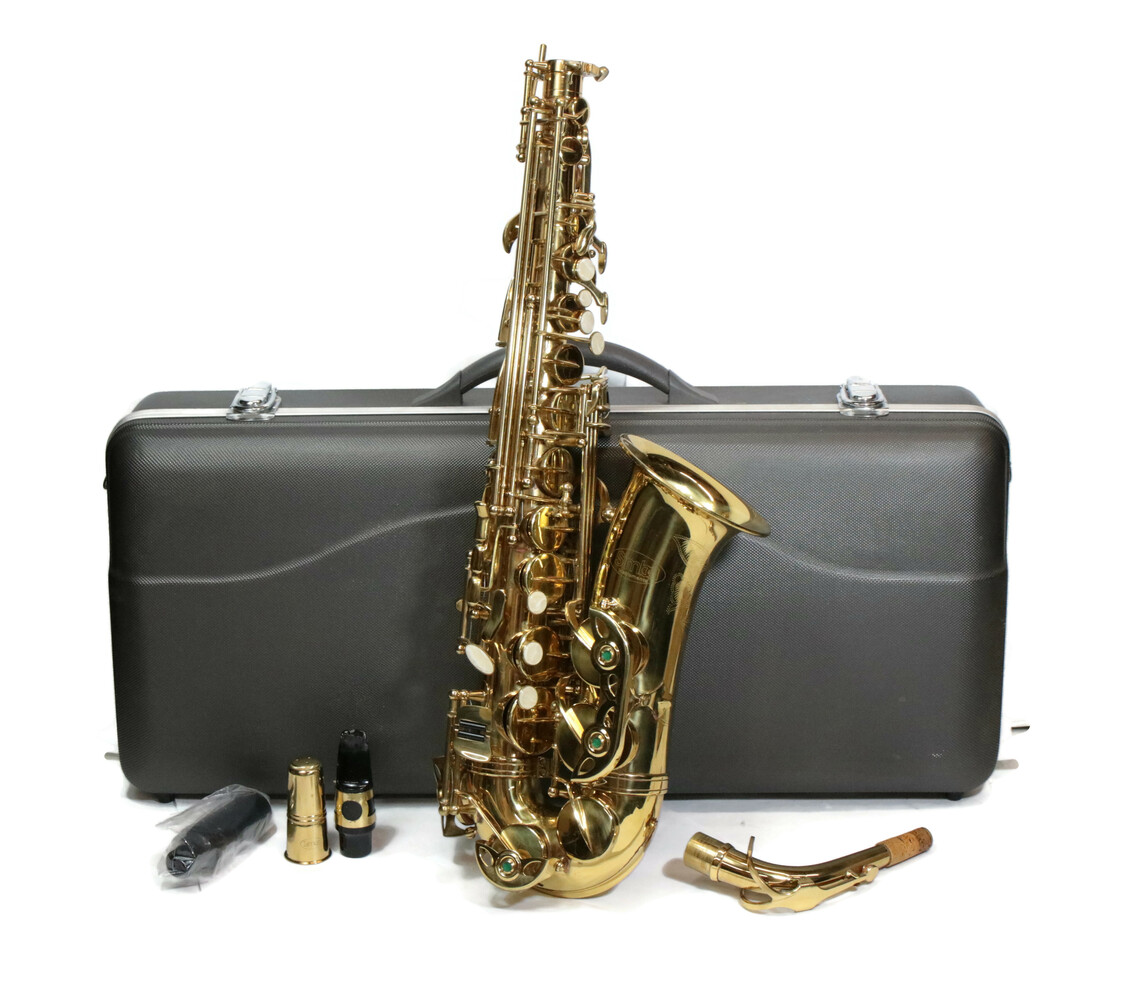 Simba AS-100 Alto Saxophone Student Model With 2 Mouthpieces and Hard ...