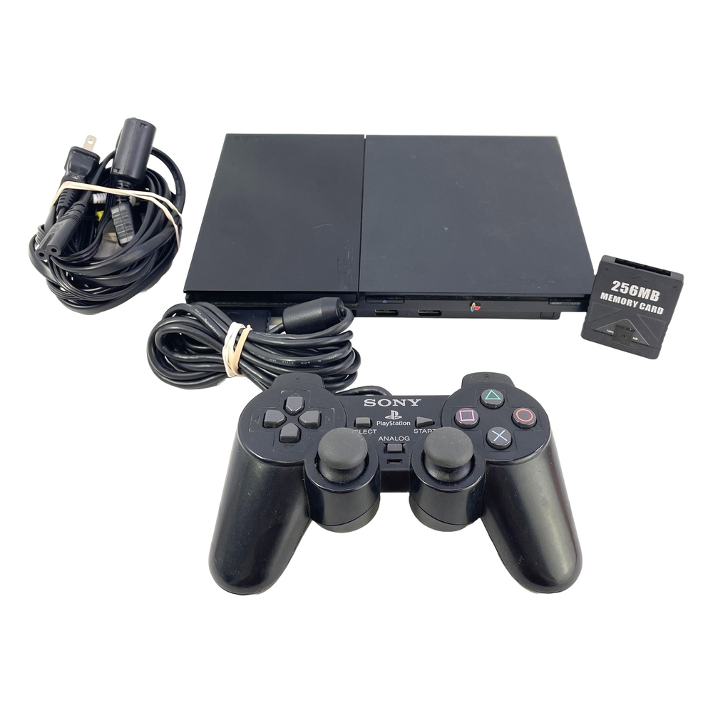 Sony PlayStation 2 Slim SCPH-90001 Gaming Console With Controller ...