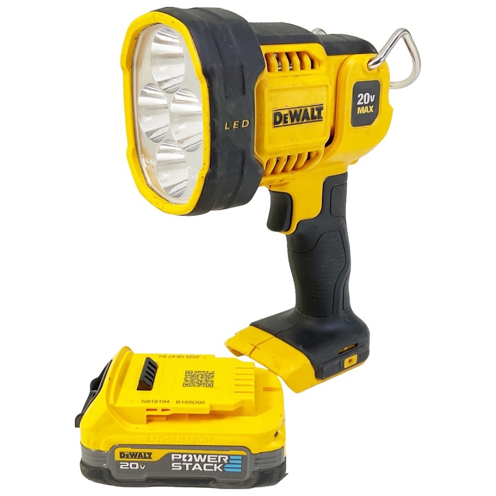 Dewalt DCL043 20V MAX LED Cordless Work Light, Handheld Spotlight, 1500 ...